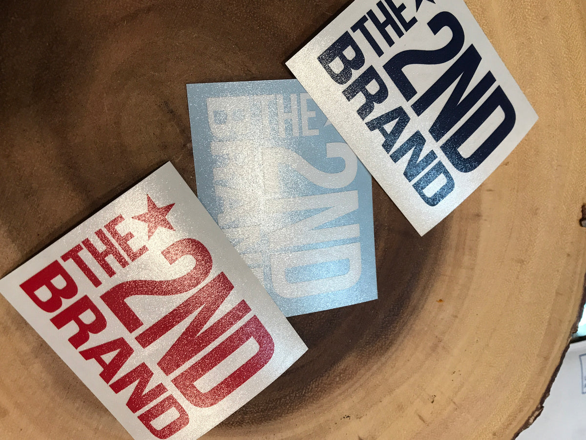 The 2nd Brand logo vinyl decals 2 1/2” wide – The 2nd brand